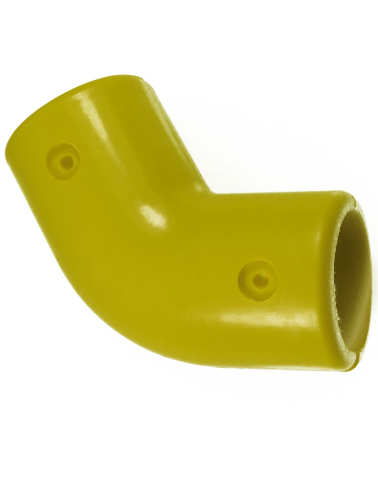 Global Walkway HR011-Y GRP Handrail 120 degree Elbow Yellow - GRP