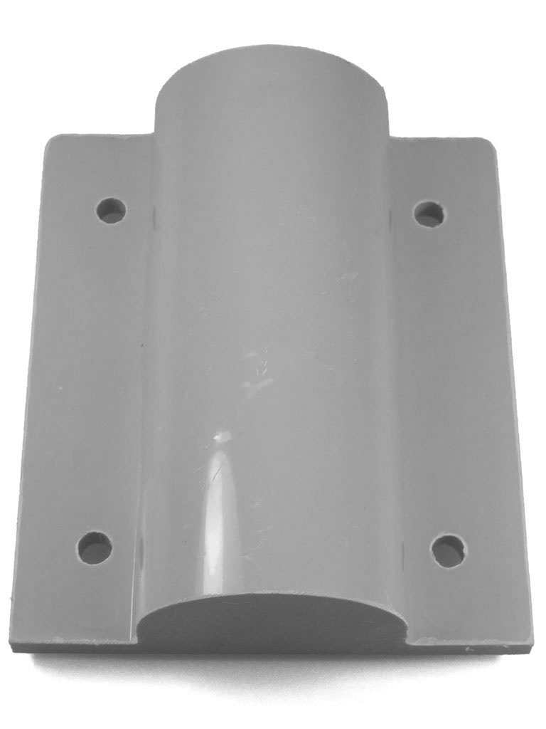 Global Walkway HR006-G GRP Handrail Side Fix Base Grey - GRP