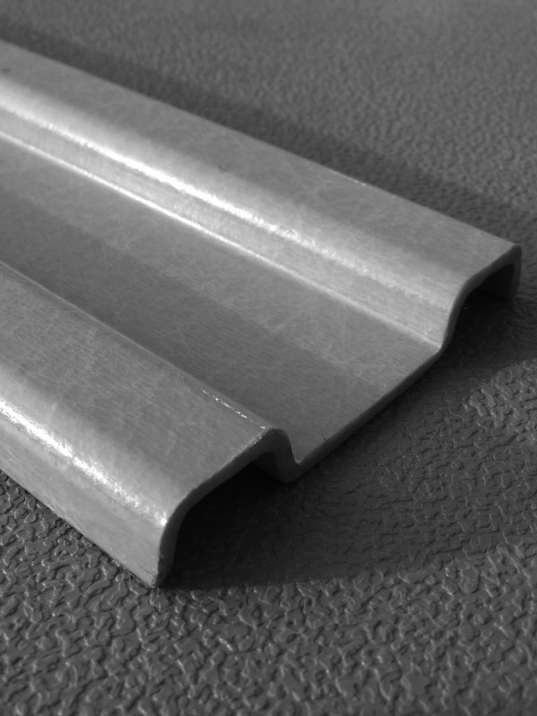 Global Walkway HR007-G GRP Handrail Kick Plate Grey - GRP