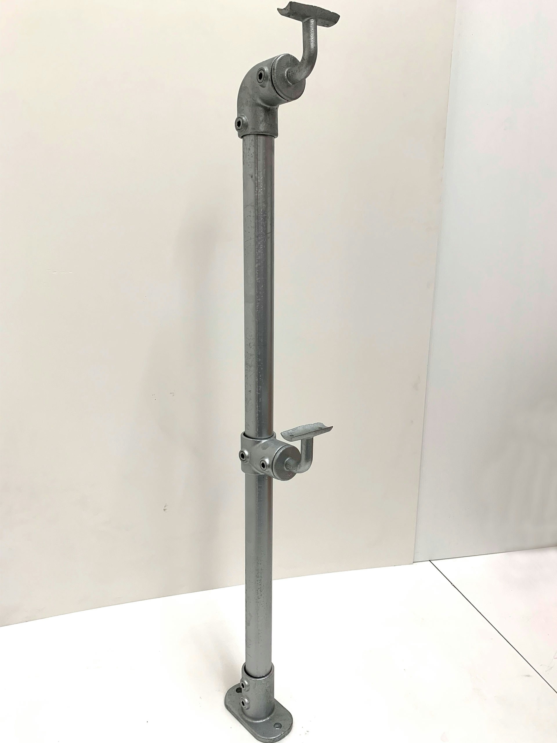 DDA Intermediate Flat Base Post for DDA compliant handrail